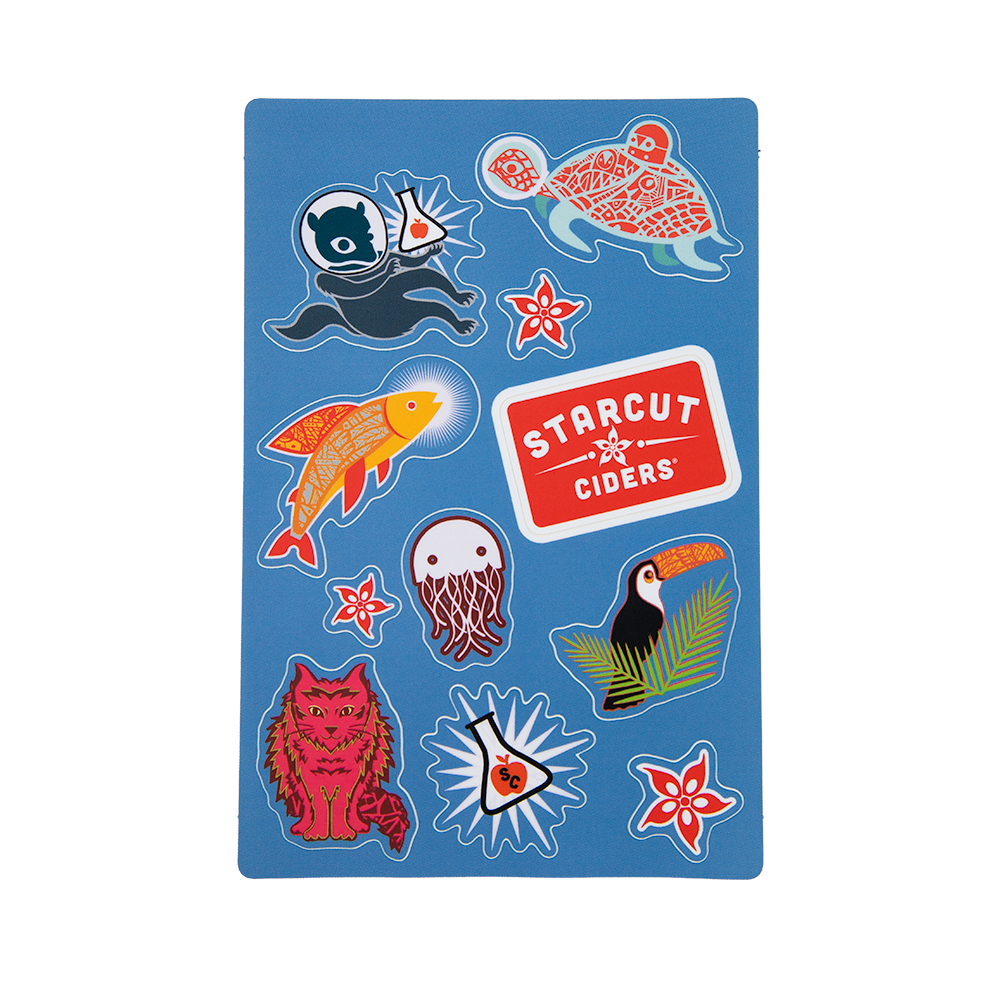 Starcut Ciders Sticker Sheet – Short's Brewing